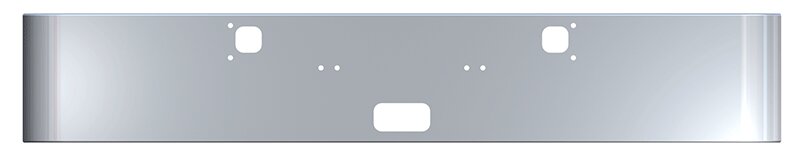 BUMPER FOR KENWORTH W900A 1967-1981 16" SQUARE HAND FORM CHROME – Meca ...